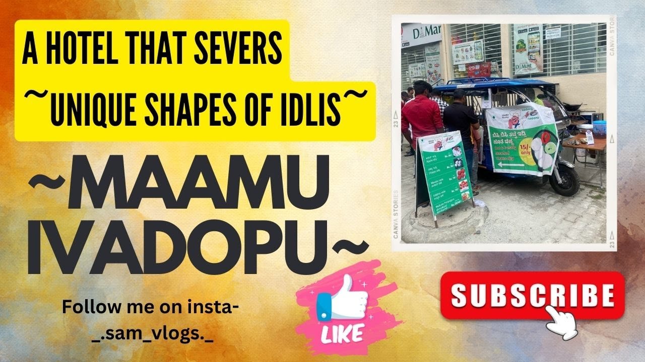 ~Mammu Ivadopu~ | Unique shapes of idlis | #foodlover #minivlog | - YouTube