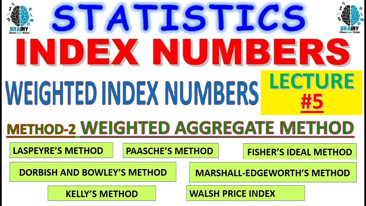 Lec 5 WEIGHTED AGGREGATE METHOD WEIGHTED AGGREGATE INDEX NUMBER YouTube lec-5-weighted-aggregate-method-weighted-aggregate-index-number-youtube