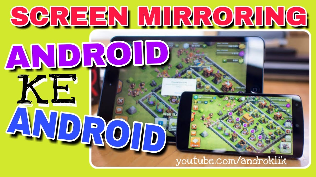 Cara screen mirroring hp ke hp - YouTube