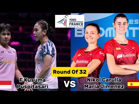 Febriana Kusuma/Meilysa Trias Puspitasari vs Carulla/Jimenez | Yonex French Open 2025 Badminton