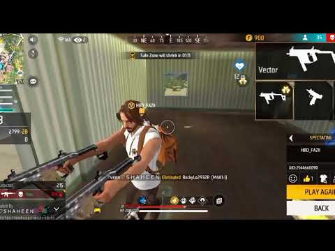 HBD FAZI IN MY GAME BR RANKED FREE FIRE 😍 V BADGE PLAYER MY GAME 🤑 ...