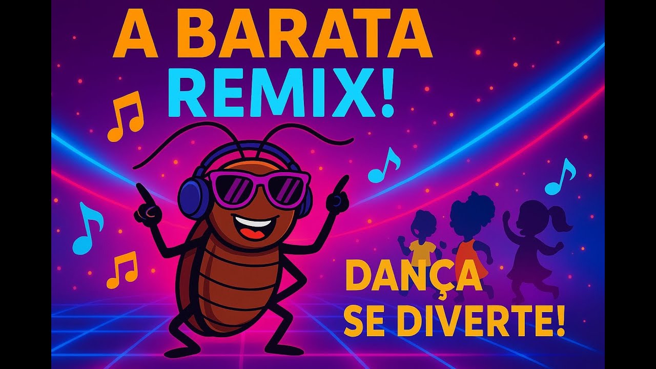 A Barata Diz Que Tem 🪳 Remix Eletrônico Infantil Animado para Dançar ...