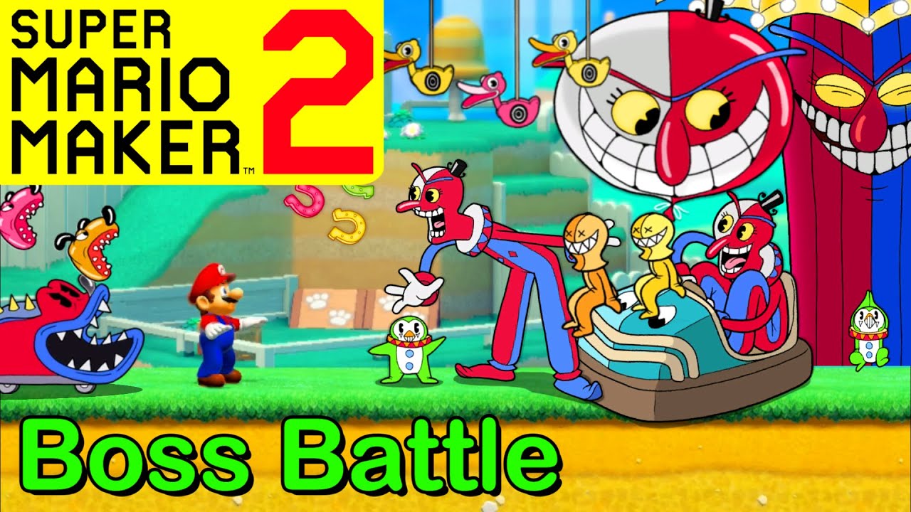 Mario Maker 2 - How to make a BEPPI THE CLOWN boss battle (Mario Maker ...