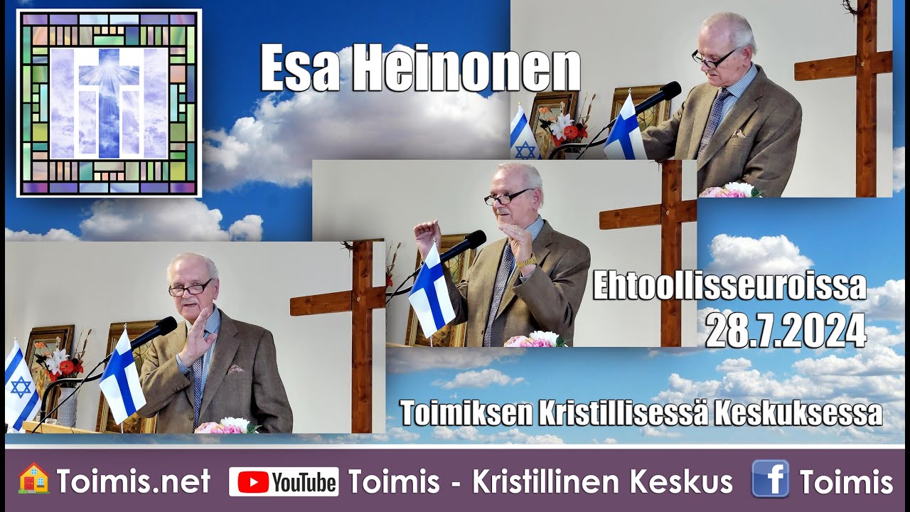 Esa Heinonen: "Kristuksen ristinuhri on tulessa koeteltu!" / 28.7.2024 ...