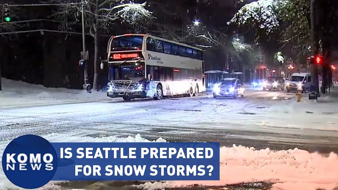 Seattle prepares for snow storm - YouTube