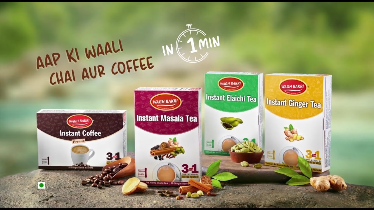 Wagh Bakri Instant tea that is ready till you count 1, 2, 3! - YouTube