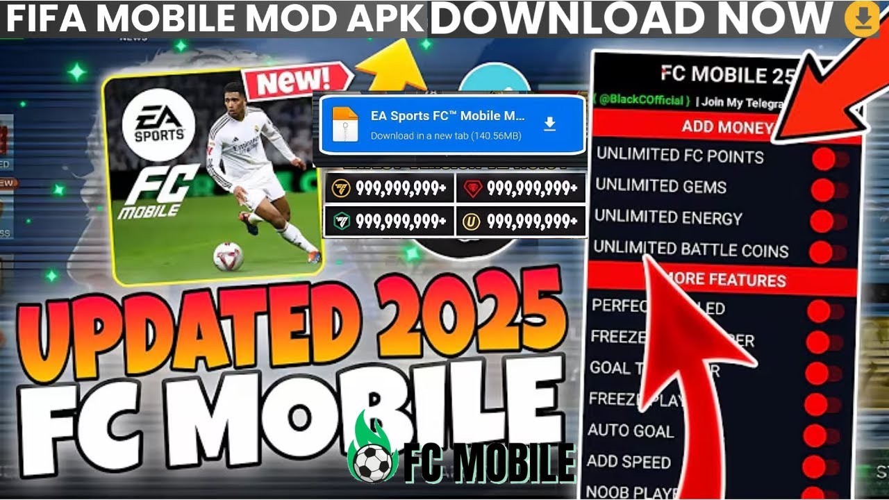 FC Mobile 25 VIP MOD MENU v24.0.01 - Unlimited Money & Fc Points | FC ...