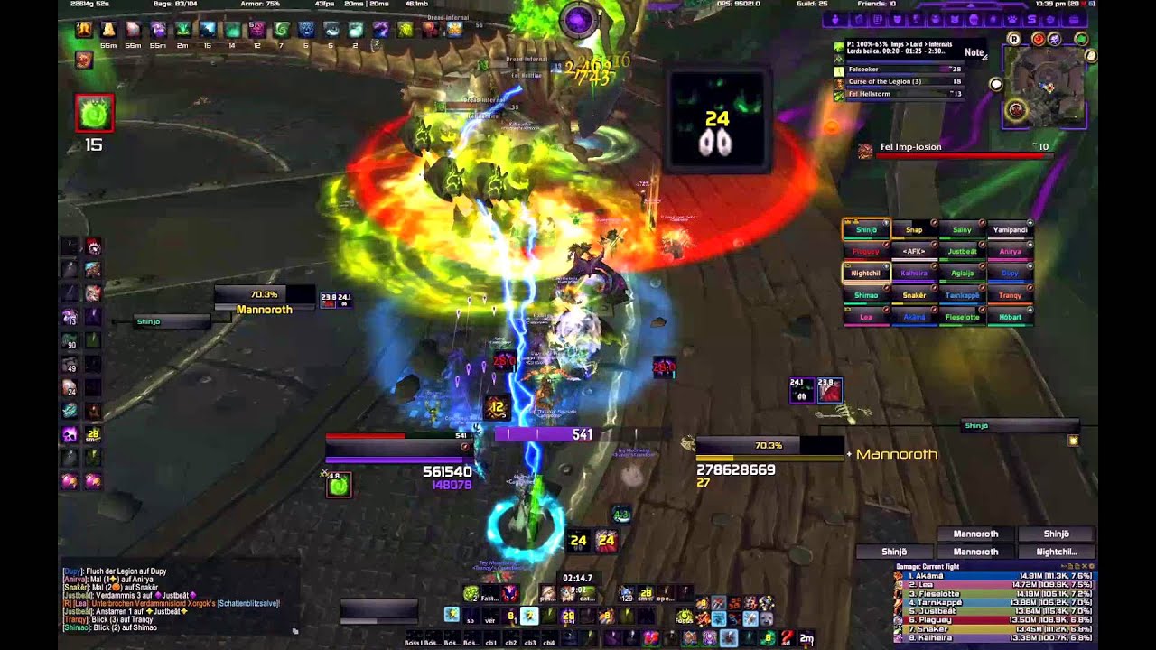 Mannoroth Mythic Demo Warlock PoV Hellfire Citadel 12/13 First Kill ...