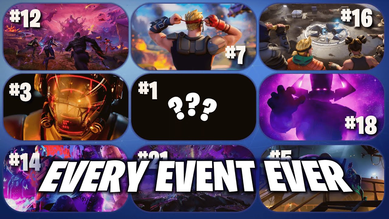 I Ranked Every Live Event In Fortnite From BEST to WORST (Chapter 1-6 ...
