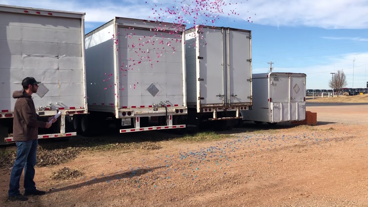 Gender Reveal Confetti Cannon Pink - YouTube