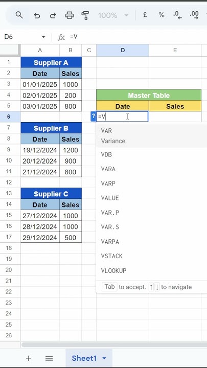 Master Excel's VStack Function in 60 Seconds! #ExcelTips #VStack #ExcelShorts #learnexcel - YouTube