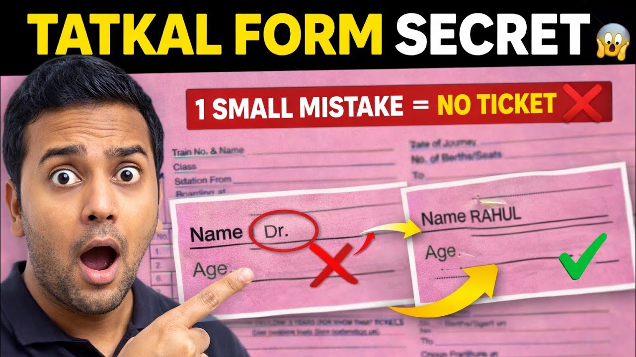 Counter Reservation Form – Step by Step guide Counter vs Online Ticket ...
