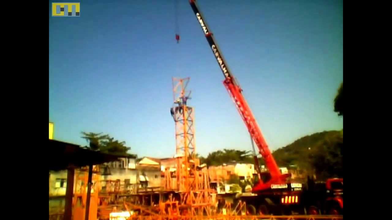 Montagem de Grua | Locação de Gruas - Construção Civil - YouTube
