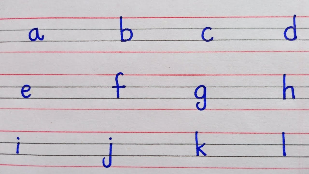Small letter abc writing/How to write small alphabet letters/Alphabet ...