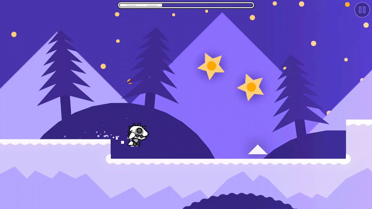 Winter by mitkit (hard) geometry dash - YouTube