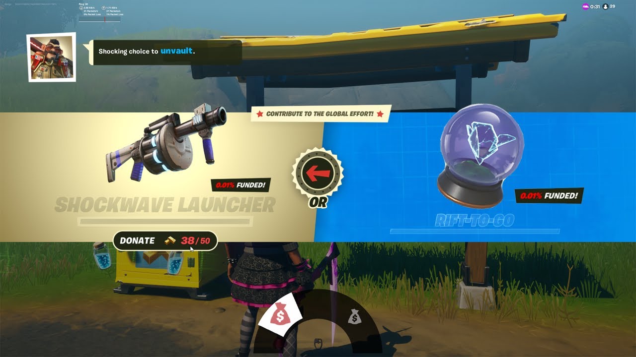 How to UNVAULT Shockwave Launcher vs Rift to Go - Fortnite Location ...