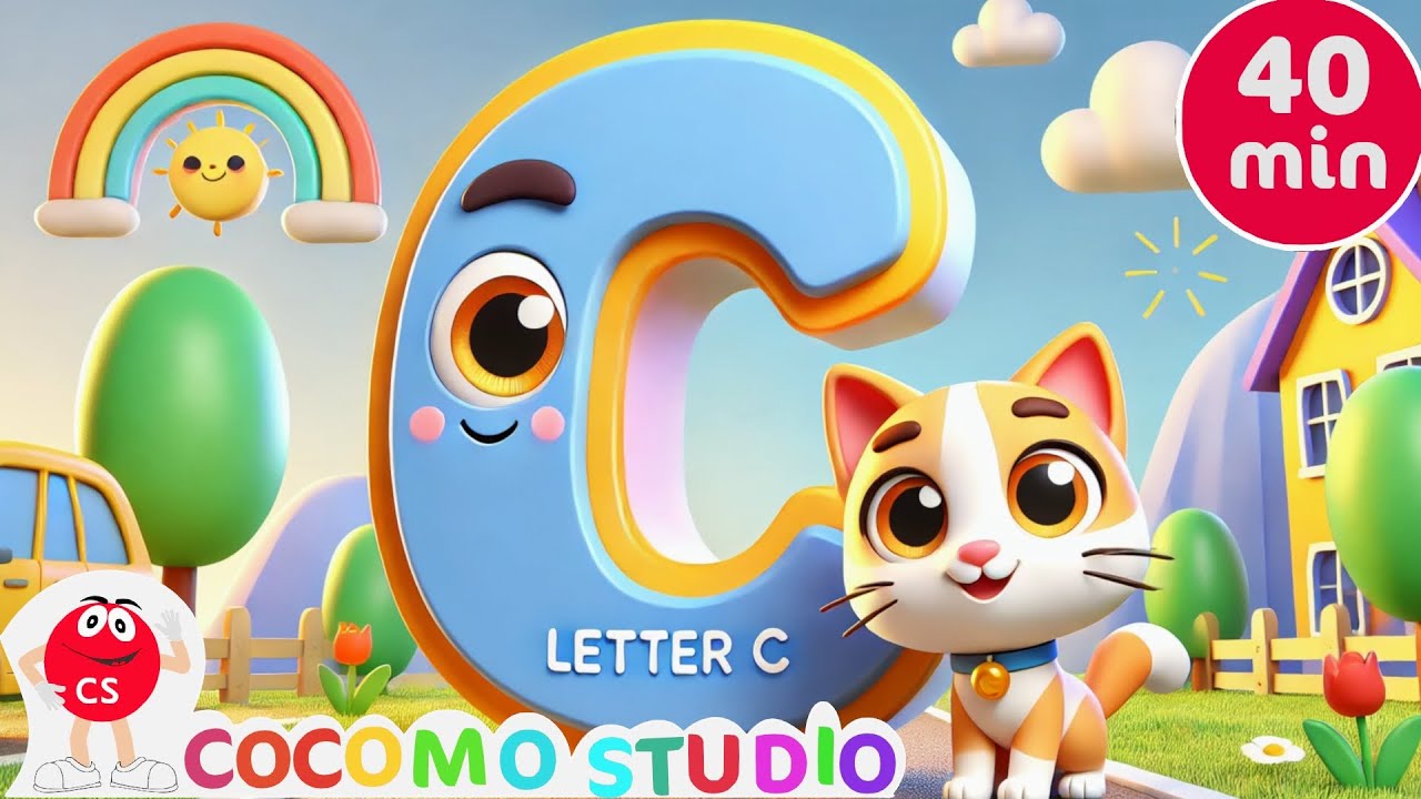 Letter C, ABC Phonic Song - Toddler Learning Video Songs, C for CAT ...