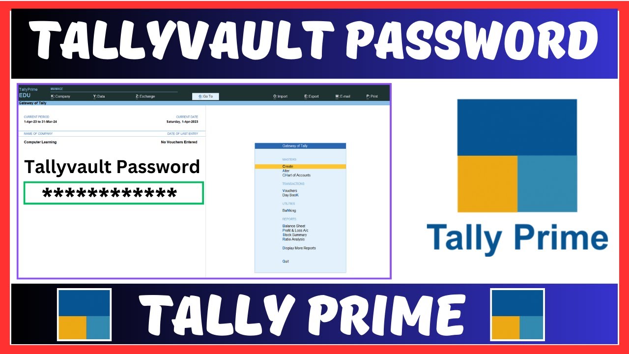 How To Use Tally Vault Password In Tally Prime YouTube how-to-use-tally-vault-password-in-tally-prime-youtube