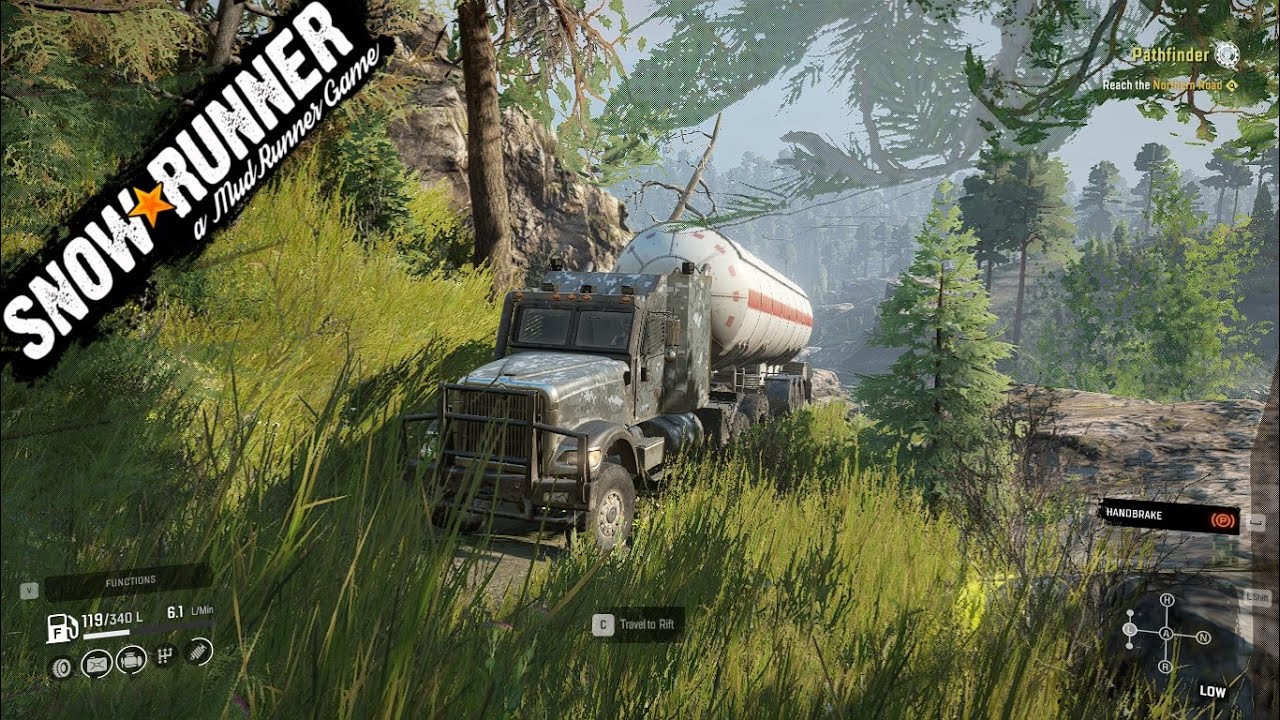 SnowRunner 5.0 Rift Hard Test New Truck Navistar 5000MW - YouTube