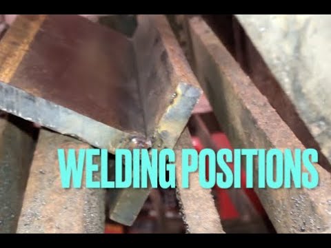 Welding 101 Beginners Guide: Number 8 - Positions - YouTube