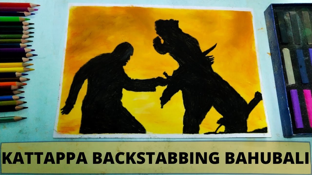 Kattapa Stabbing Bahubali | soft pastels - YouTube