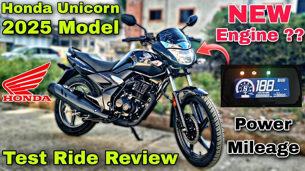 Honda Unicorn 2025 Model Ride Review | A2R motoride - YouTube