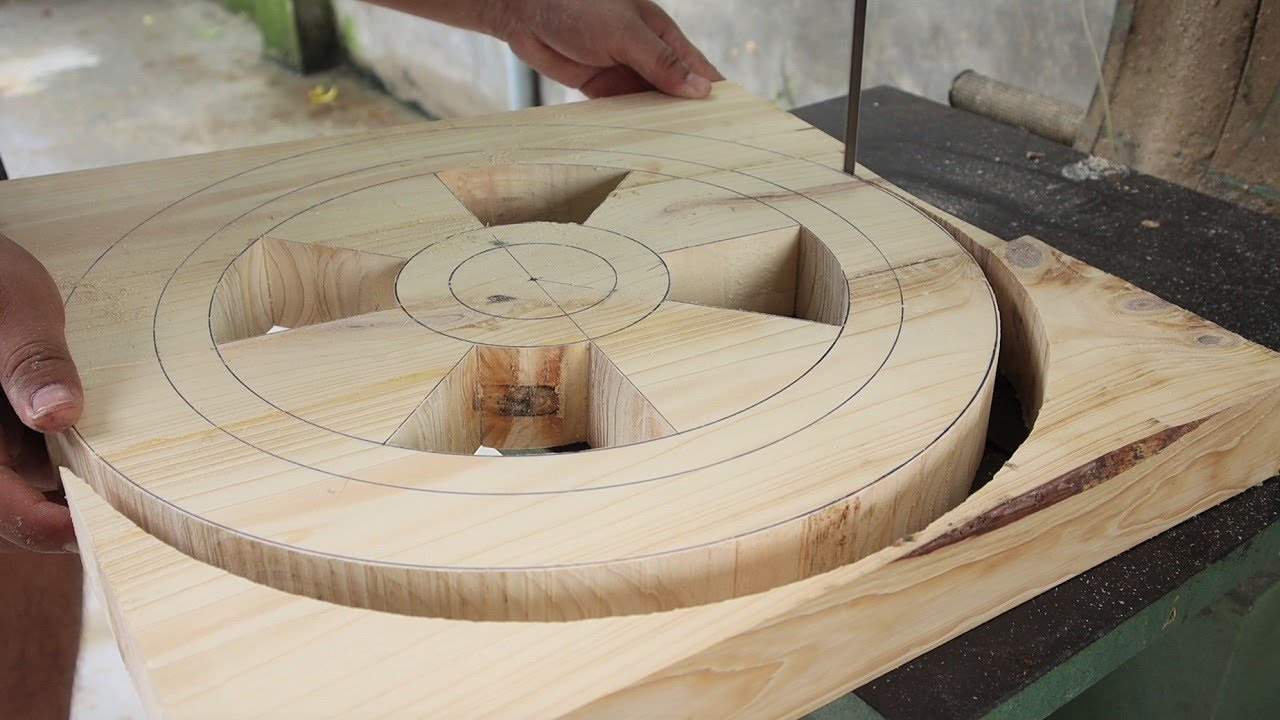 Ingenious Skills Of Woodworking Workers // Build Large Size Outdoor ...