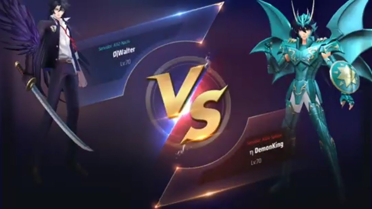 Briga de Serafinas, Saint Seiya awakening PvP Walter vs DemonKing - YouTube