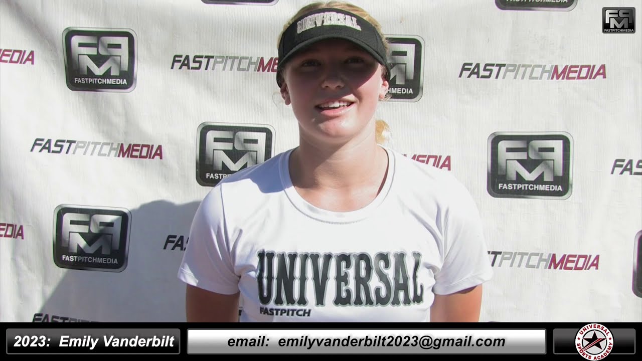 2023 Emily Vanderbilt 4.1 GPA - Third Base Softball Skills Video ...