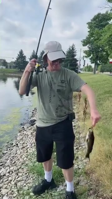 Brian Lelek "Calling the Shot" While Catching a Bass On Crone Lake ...