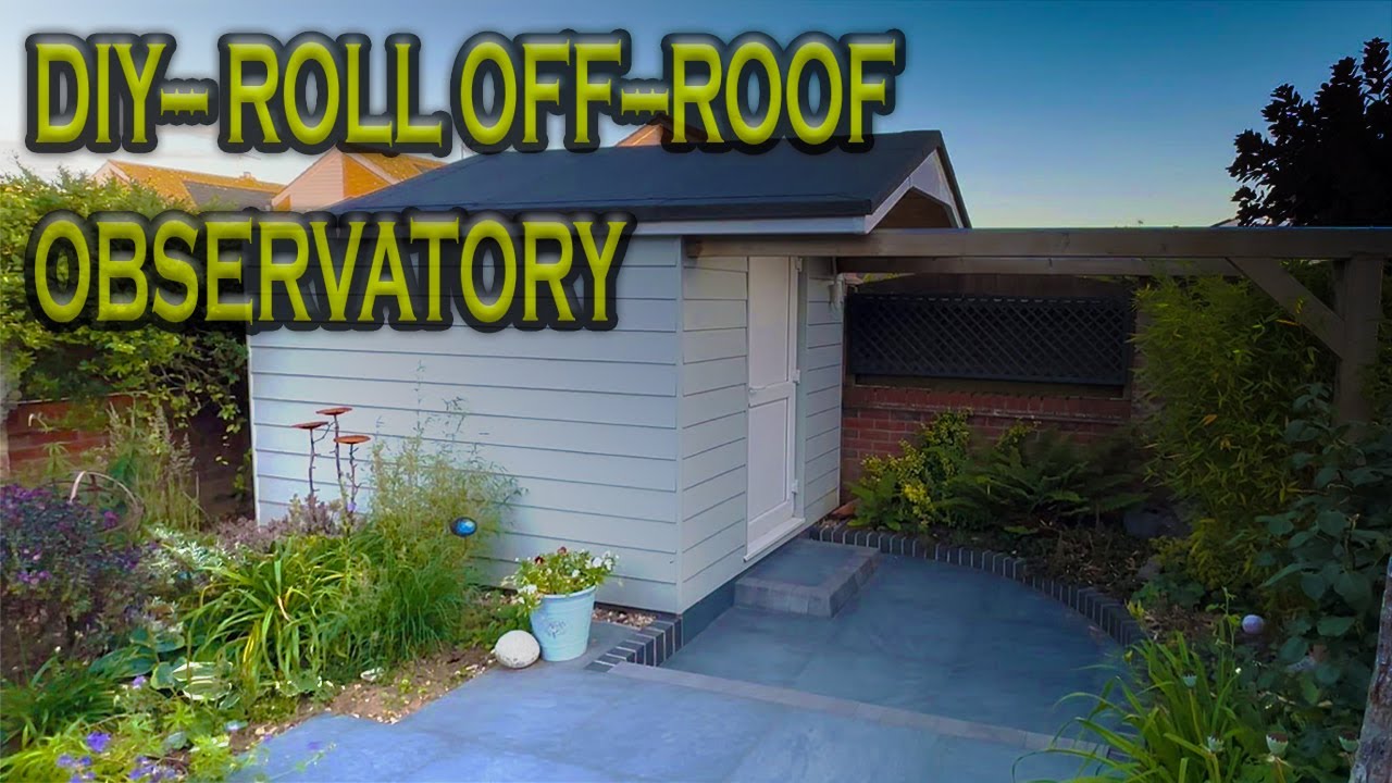 I Built a Backyard Roll-Off Roof Observatory! DIY Build - YouTube