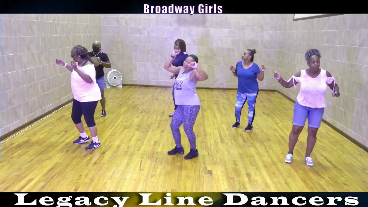 Broadway Girls Line Dance - YouTube