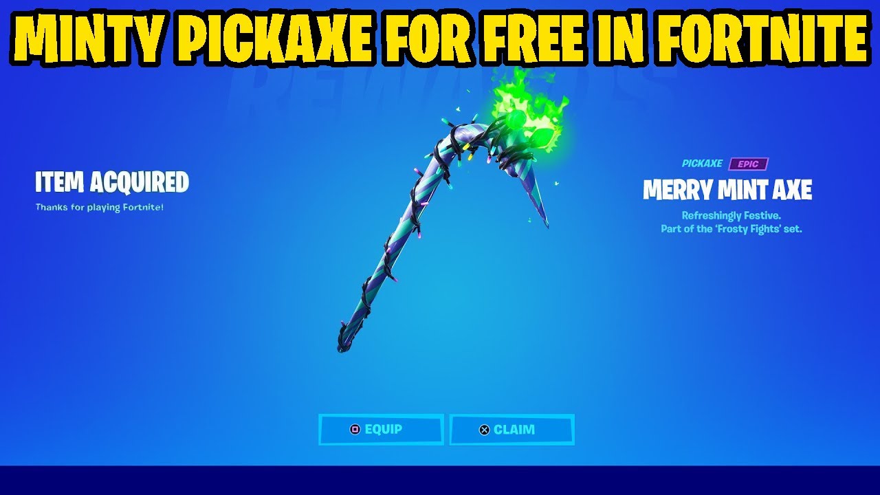 How To Get Minty Pickaxe For Free (Minty Pickaxe Glitch) - YouTube