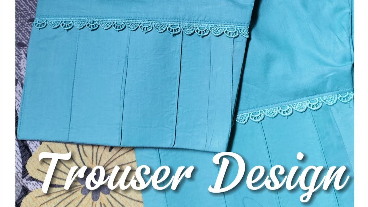 Trendy trouser Design || simple easy sleeves design cutting ️ stitching ...