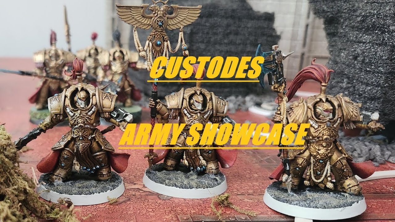 Adeptus Custodes Army Showcase Warhammer 40k. - YouTube