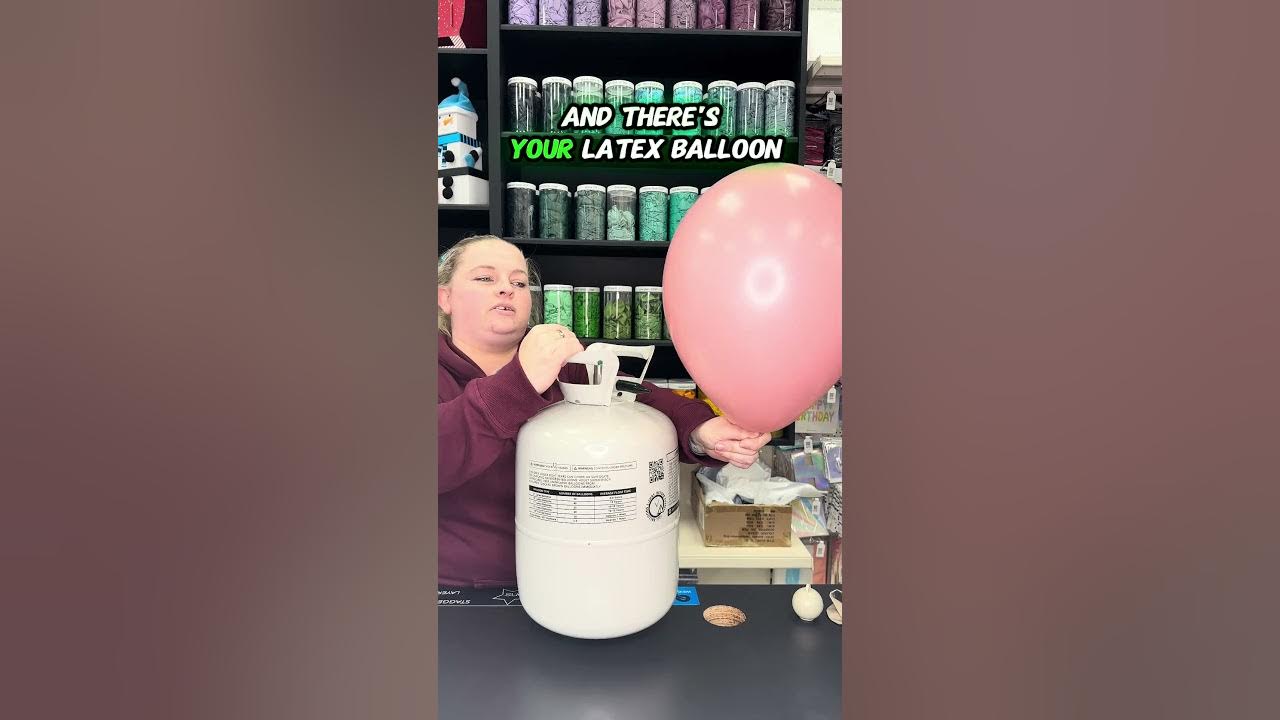 Inflating 3 Latex Balloons Using the Helium King Canister | Partyrama - YouTube