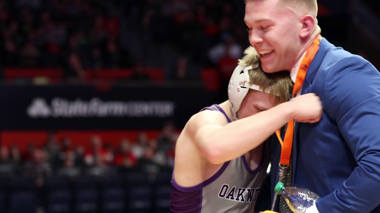 Gage Reed (113 lbs.) of Fithian Oakwood High School - YouTube