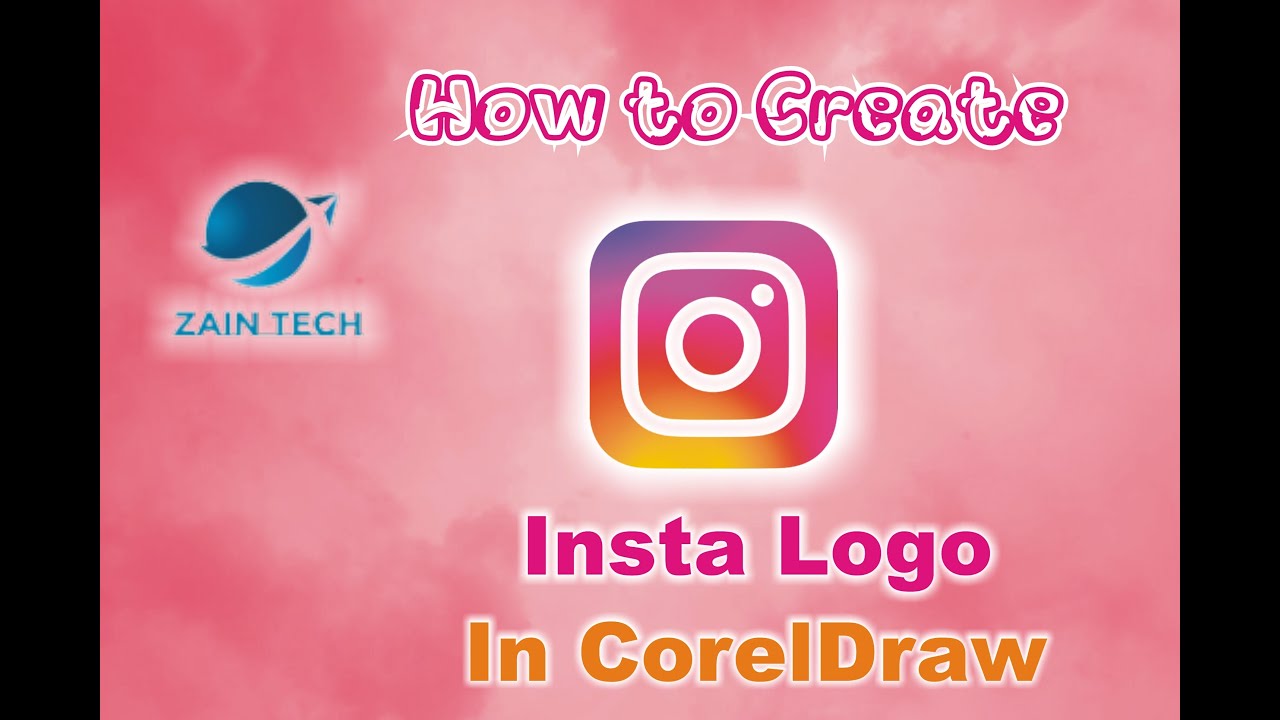 How to Create Instagram Logo in CorelDraw Easy Drawing - YouTube