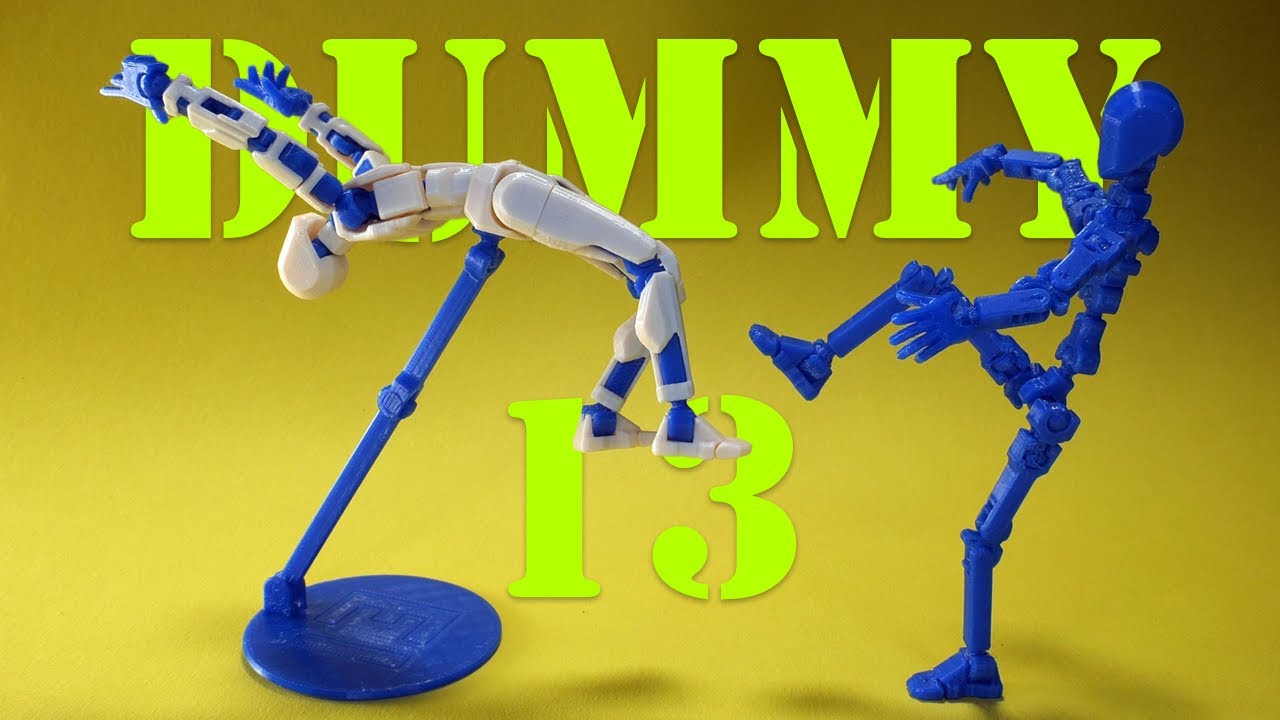 DUMMY 13 - 3D Printable Action Figure - YouTube