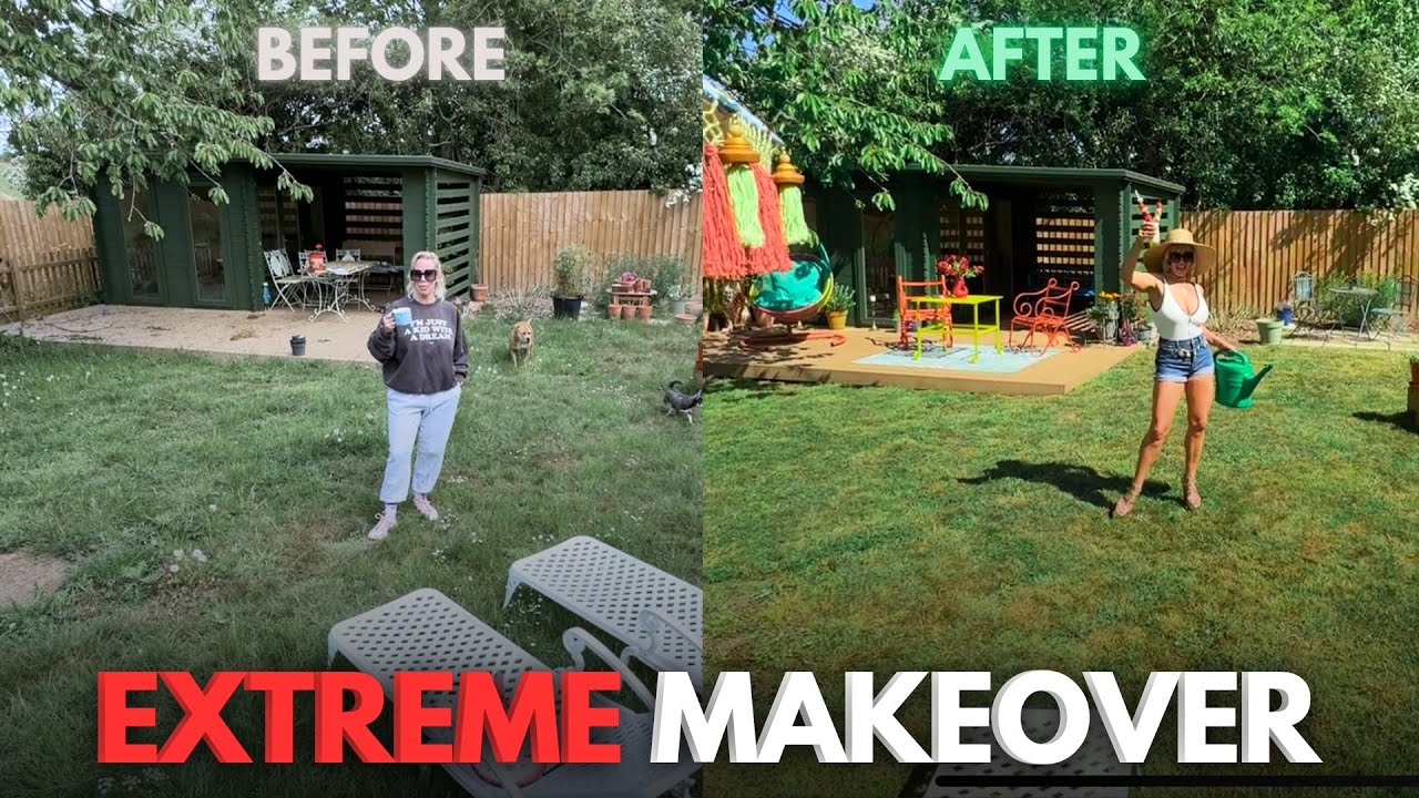 EXTREME Garden MAKEOVER! (+ Bonus Photoshoot) - YouTube
