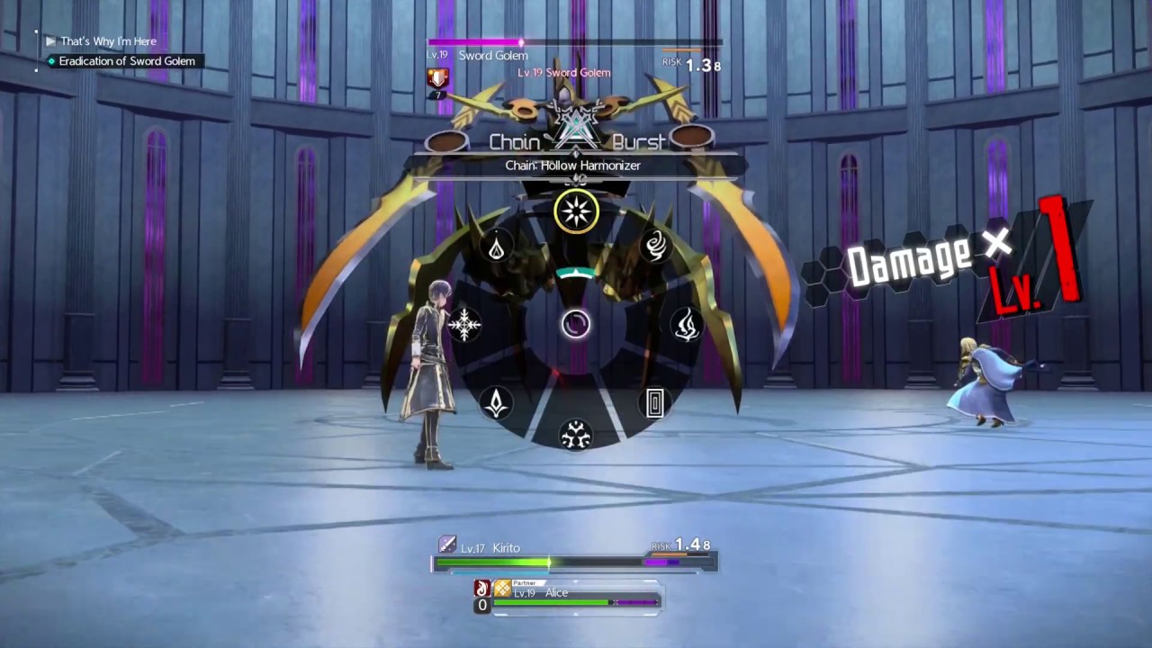Sword Golem Boss Fight - Sword Art Online Alicization Lycoris - YouTube