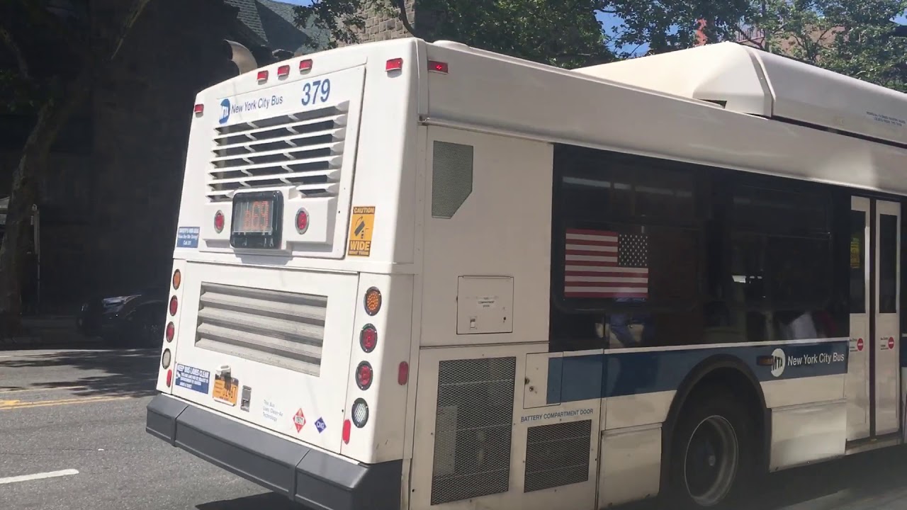 MTA: 2012 New Flyer C40LF #379 B69 Bus At 7 Ave/6 St - YouTube
