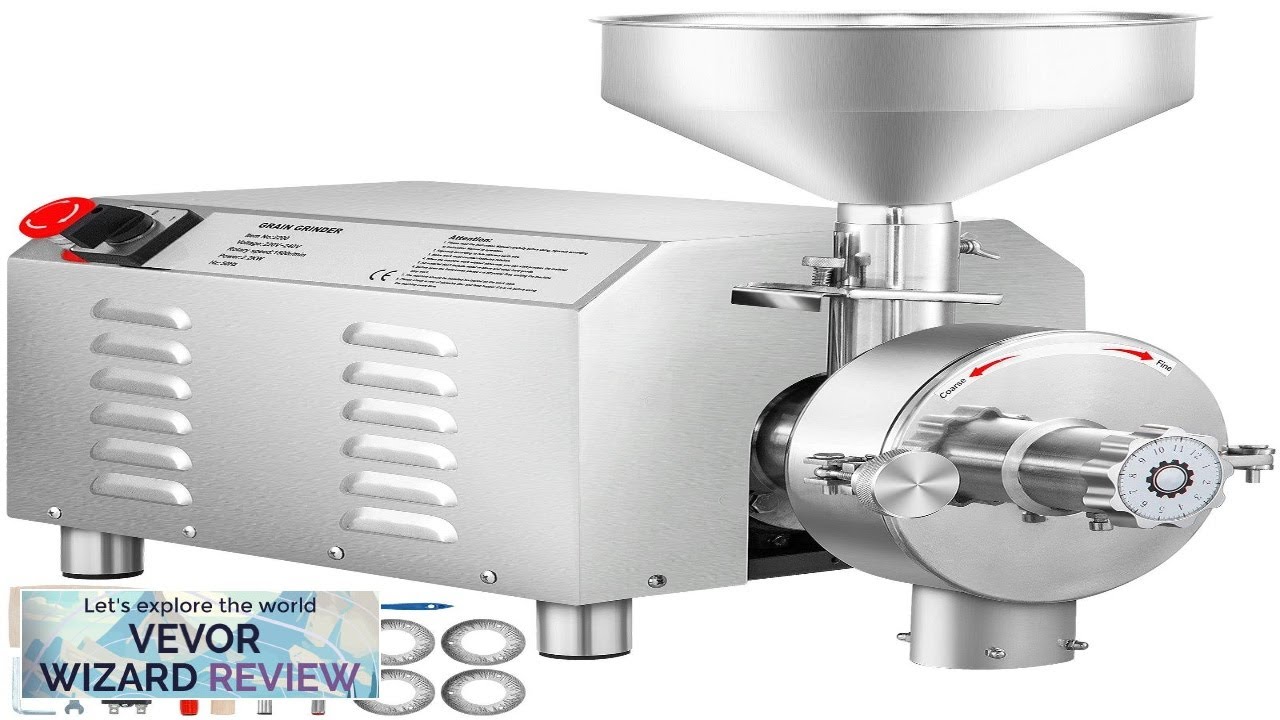 VEVOR Soybean Grinder Commercial Grinding Machine for Spices 3000W Corn ...