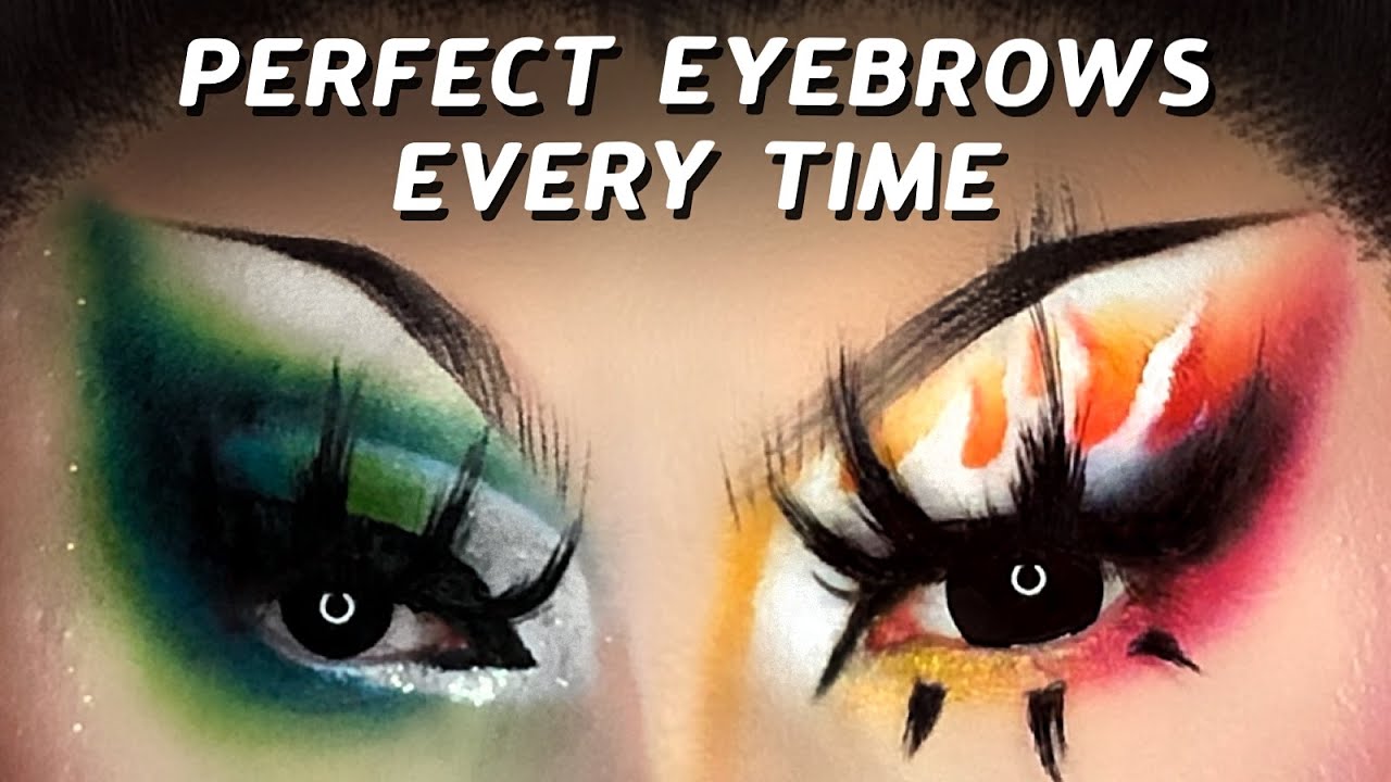 Perfect eyebrows EVERY TIME | Detailed eyebrow tutorial | Drag makeup tutorial | Pi Queen - YouTube