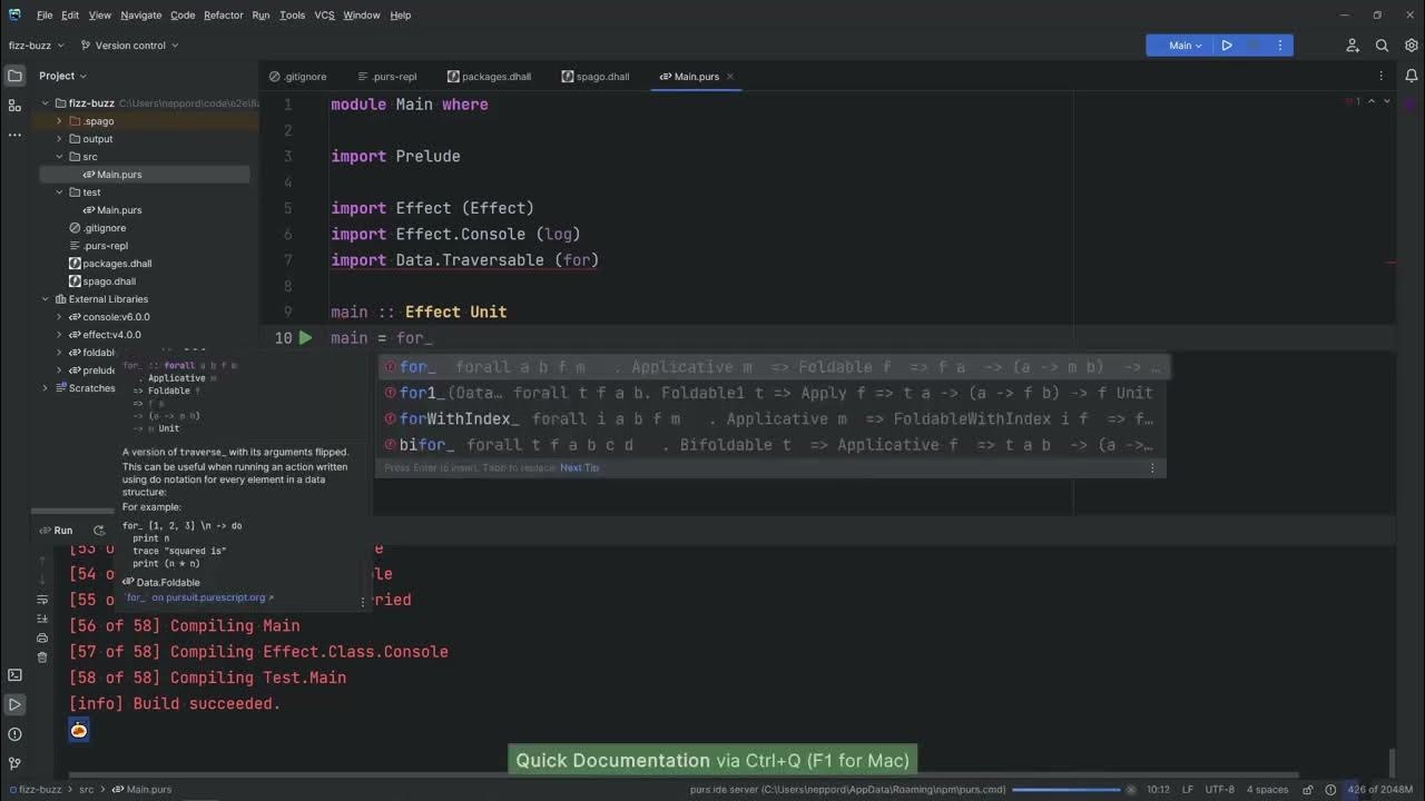 Introduction To Purescript And The Intellij Plugin V0733 Youtube