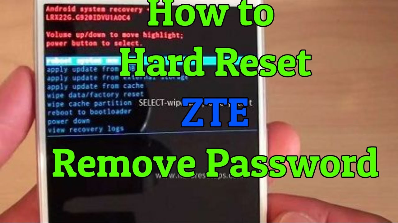 How to reset ZTE Phone/How to open LOCKED Android phone ZTE (EASY ...