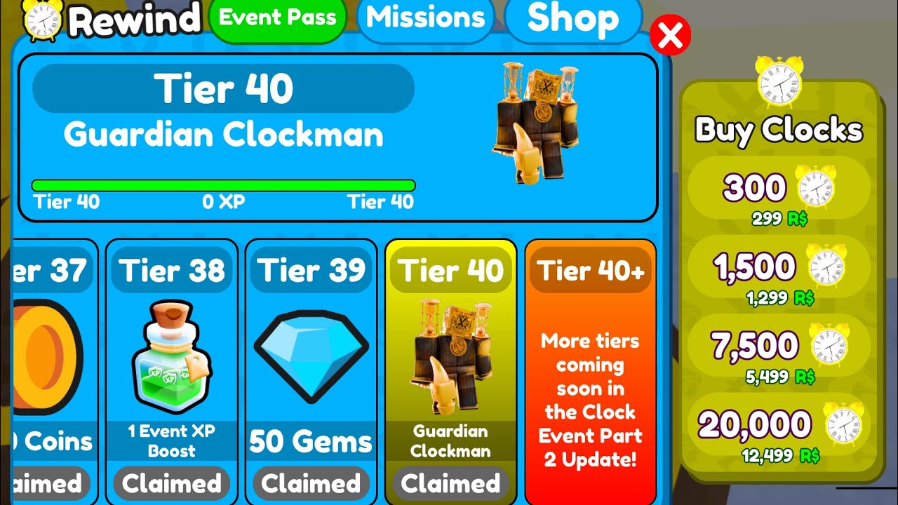 FINISHED CLOCK EVENT!(TTD) - YouTube