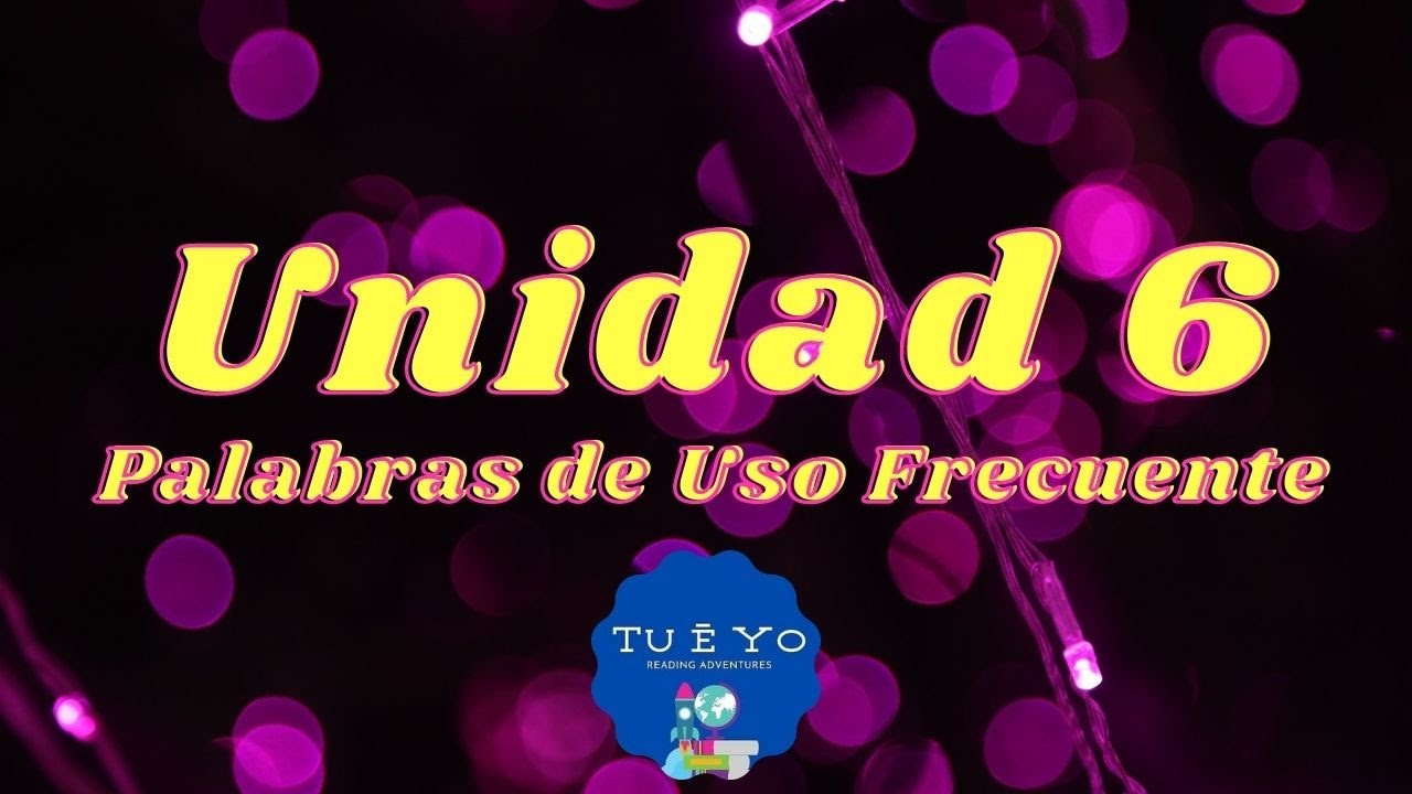 1er Grado Benchmark Adelante Unidad 6 Palabras de Uso Frecuente - YouTube