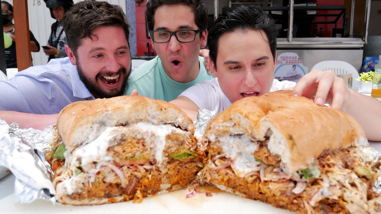THE BIGGEST Torta in Mexico City + EATING CONTEST!!! - YouTube