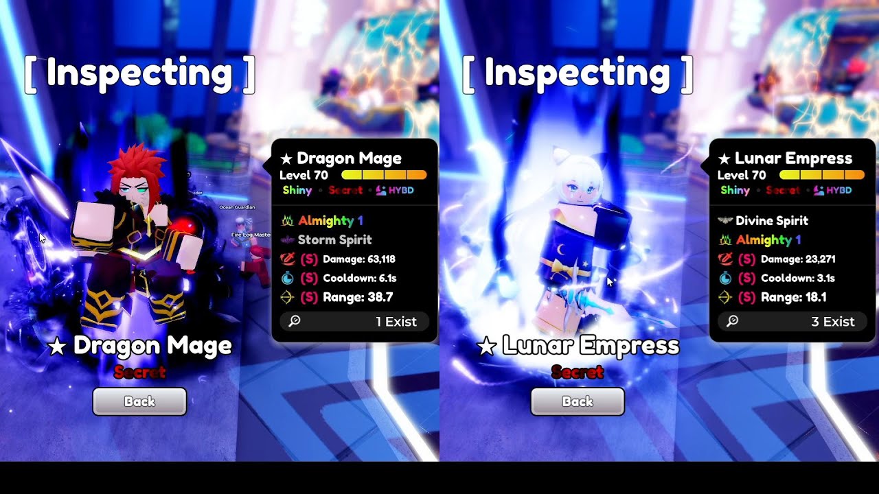 Shiny Lunar Empress Vs Shiny Dragon Mage Almighty Showcase # ...